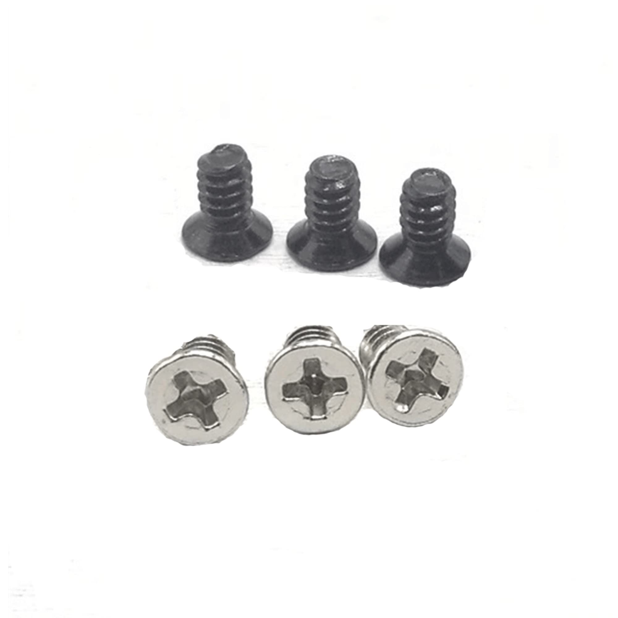 Lavnox Cliuyou-Set Screws 6-32 * 6 Countersunk Head Screw 6-32 Thread for Computer Hard Disk Drive HDD Screw, 50pcs/Lot, Good wear Resistance (Color : White)