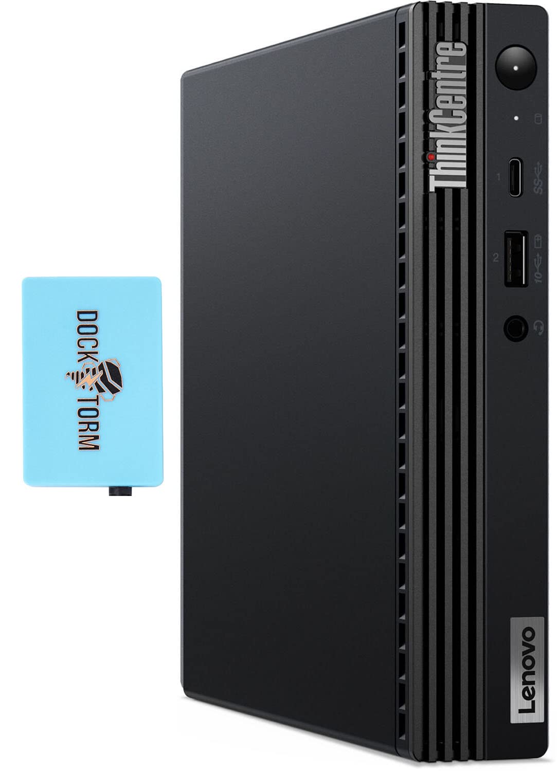 LENOVO ThinkCentre M75q Gen 2 Business Mini Desktop Black (AMD Ryzen 5 PRO 5650GE 6-Core, 64GB RAM, 1TB PCIe SSD, AMD Radeon, AC WiFi, BT 5.1, HDMI, USB 3.2, Win10P) w/Hub