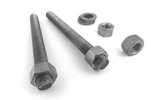 Moxon Vise Hardware Kit with 2 each 8 Inch x 3/4-10 Threaded Rods, 2 each 4-1/2 Inch Cast Knobs and 4 each 3/4 inch Nuts and Washers