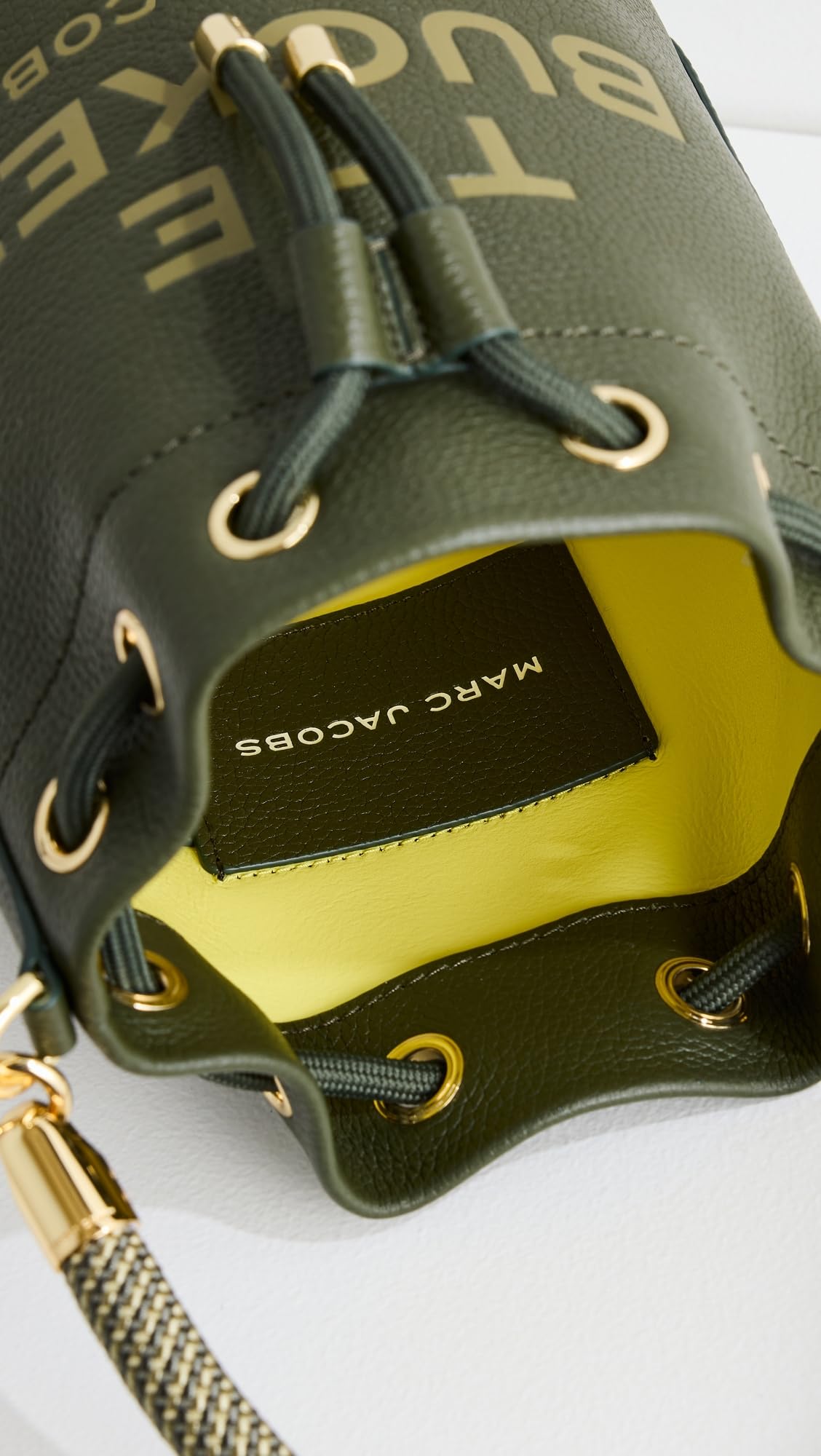 Marc Jacobs The Leather Bucket Bag, Forest