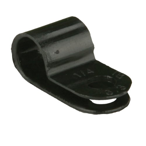 Metra Electronics Install Bay BCC14 1/4-Inch Cable Clamp, Black (100-Pack)