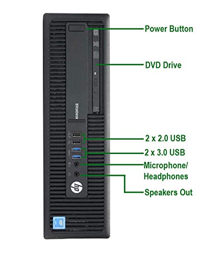 HP 800 G1 SFF Computer Desktop PC, Intel Core i7 3.4GHz Processor, 16GB Ram, 512GB M.2 SSD,Wireless Keyboard & Mouse, WiFi | Bluetooth, Microsoft Office 365, Windows 10 Professional (Renewed)