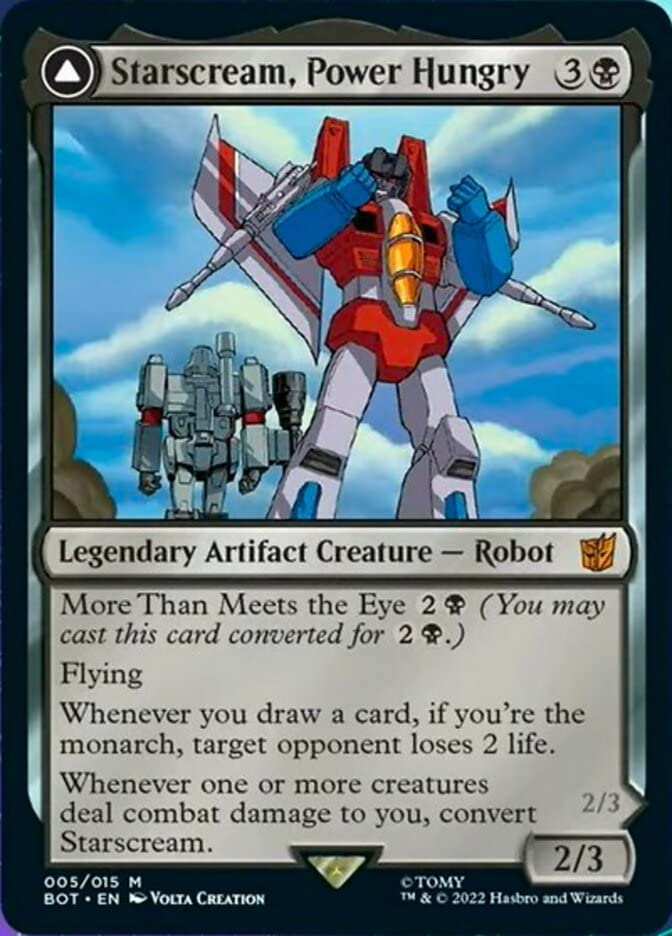 Magic The Gathering - Starscream, Power Hungry // Starscream, Seeker Leader (005) - Foil - Transformers