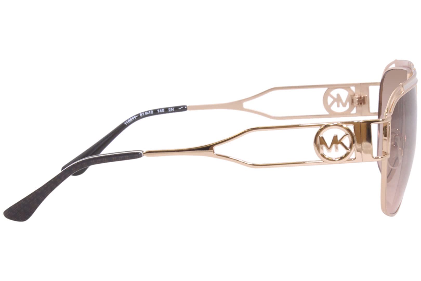 Michael Kors Woman Sunglasses Rose Gold Frame, Brown Pink Gradient Lenses, 61MM