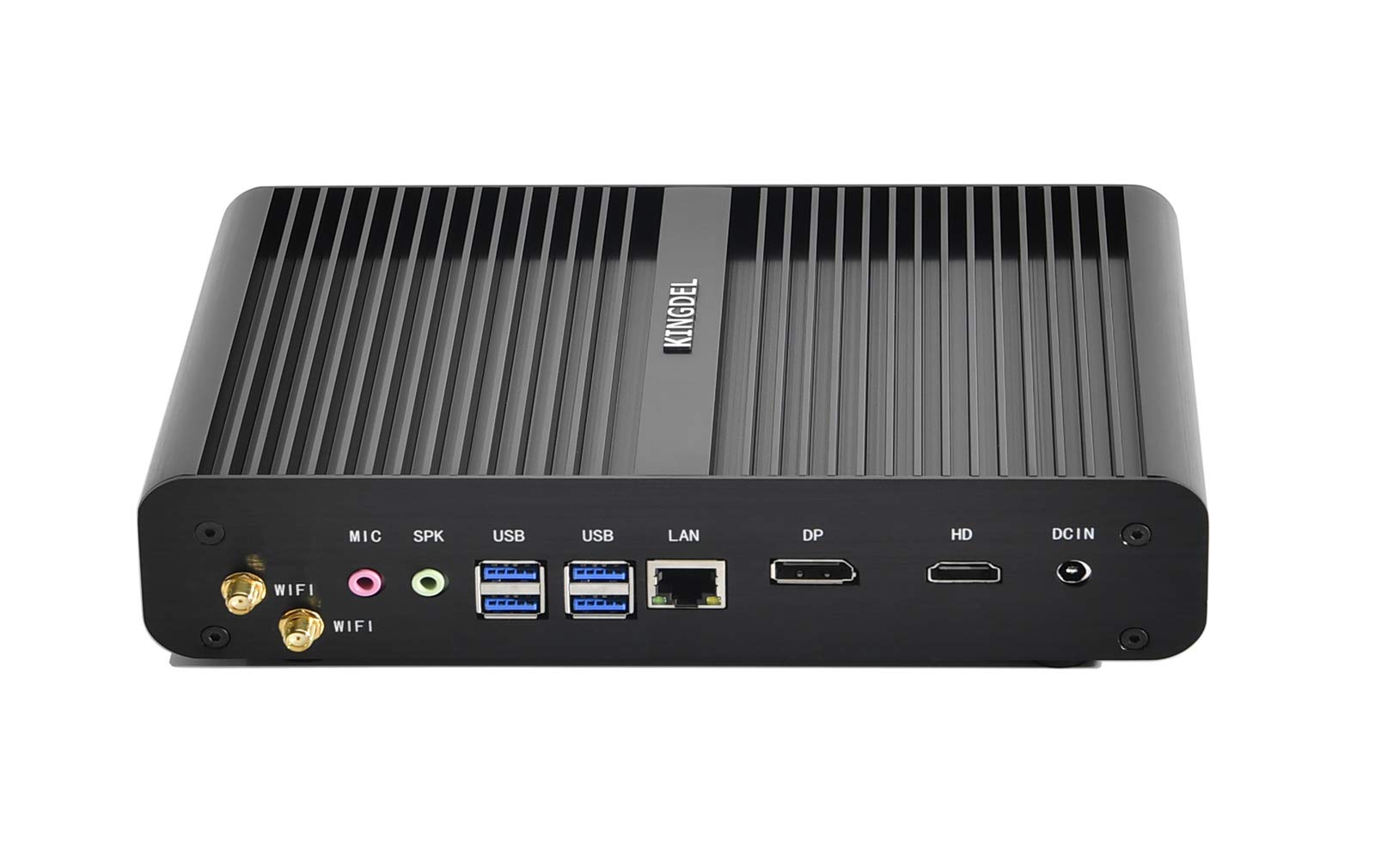KINGDEL NC860 Fanless Mini PC, Powerful Nettop Computer, Intel i7-8550U 8th Gen. 4 Cores CPU, 16GB DDR4 RAM, 512GB SSD, 4K 4096x2304, HD Port, DP, Metal Case, W-11 Pro