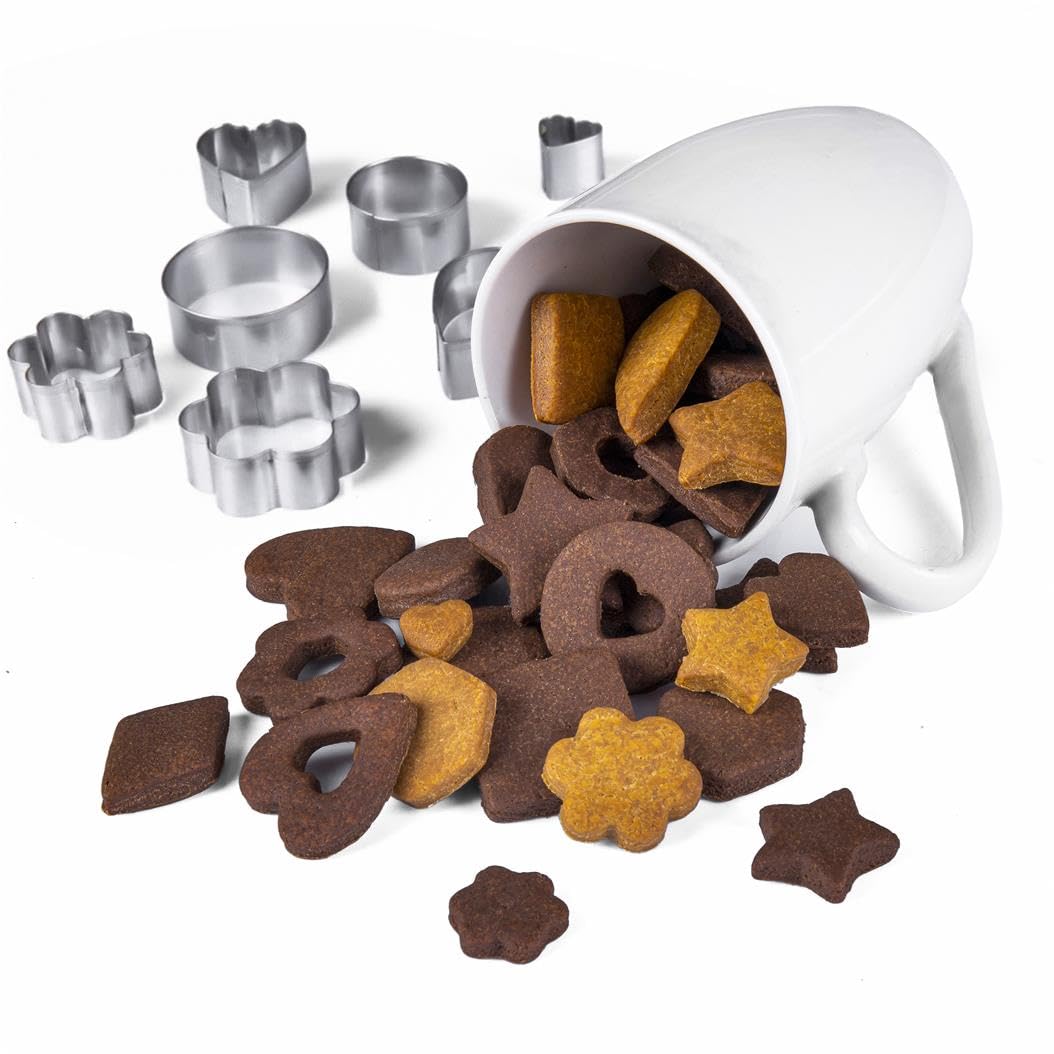 Mini Cookie Cutters Set with Box, QtoiKce 30Pcs Small Stainless Steel Flower Square Heart Round Star Triangle Oval Shapes Cookie Cutters, Mini Polymer Clay Cutters for Kids
