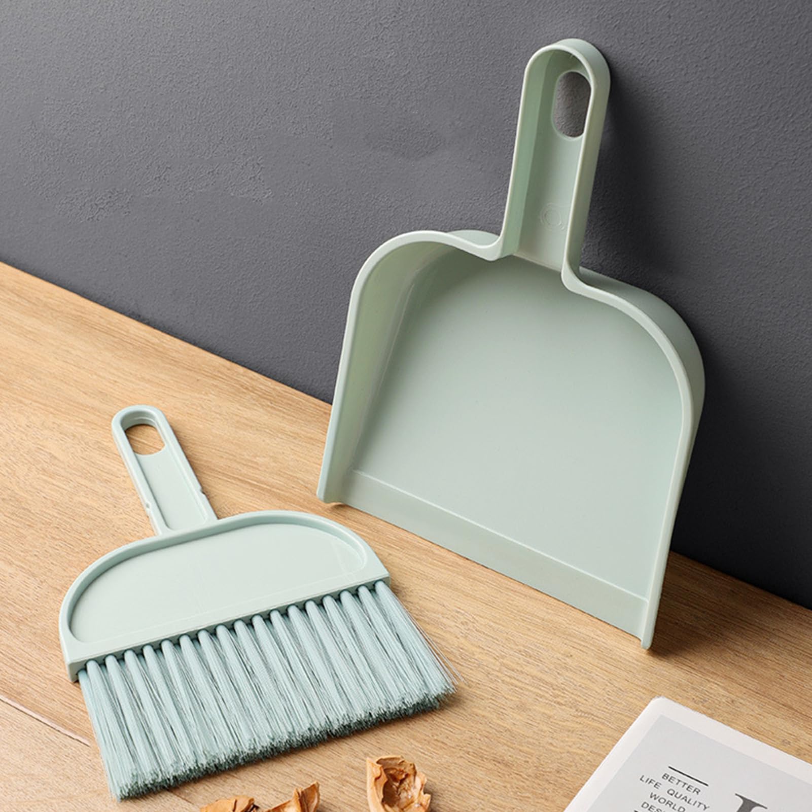 Mini Desktop Broom and Dustpan Set Compact Portable Multifunctional Cleaning Child Safe Design