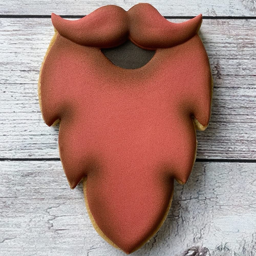 KENIAO Beard/Mustache Cookie Cutter Set Father's Day, 5 Pcs, Stainless Steel
