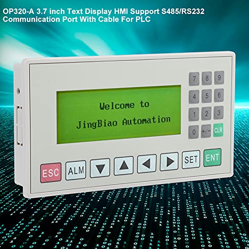 Ozgkee OP320-A 3.7 inch Text Display HMI Support S485/RS232 Communication Port with Cable for PLC