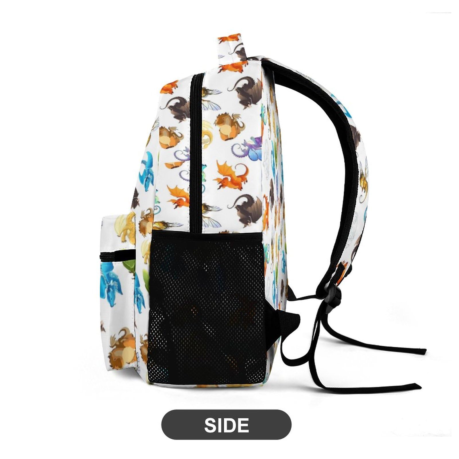 JAYWIS Fire Wings Dragon Backpack Large Capacity Laptop Bags Lightweight Multifunction Daypack for Daily/Work/Sport
