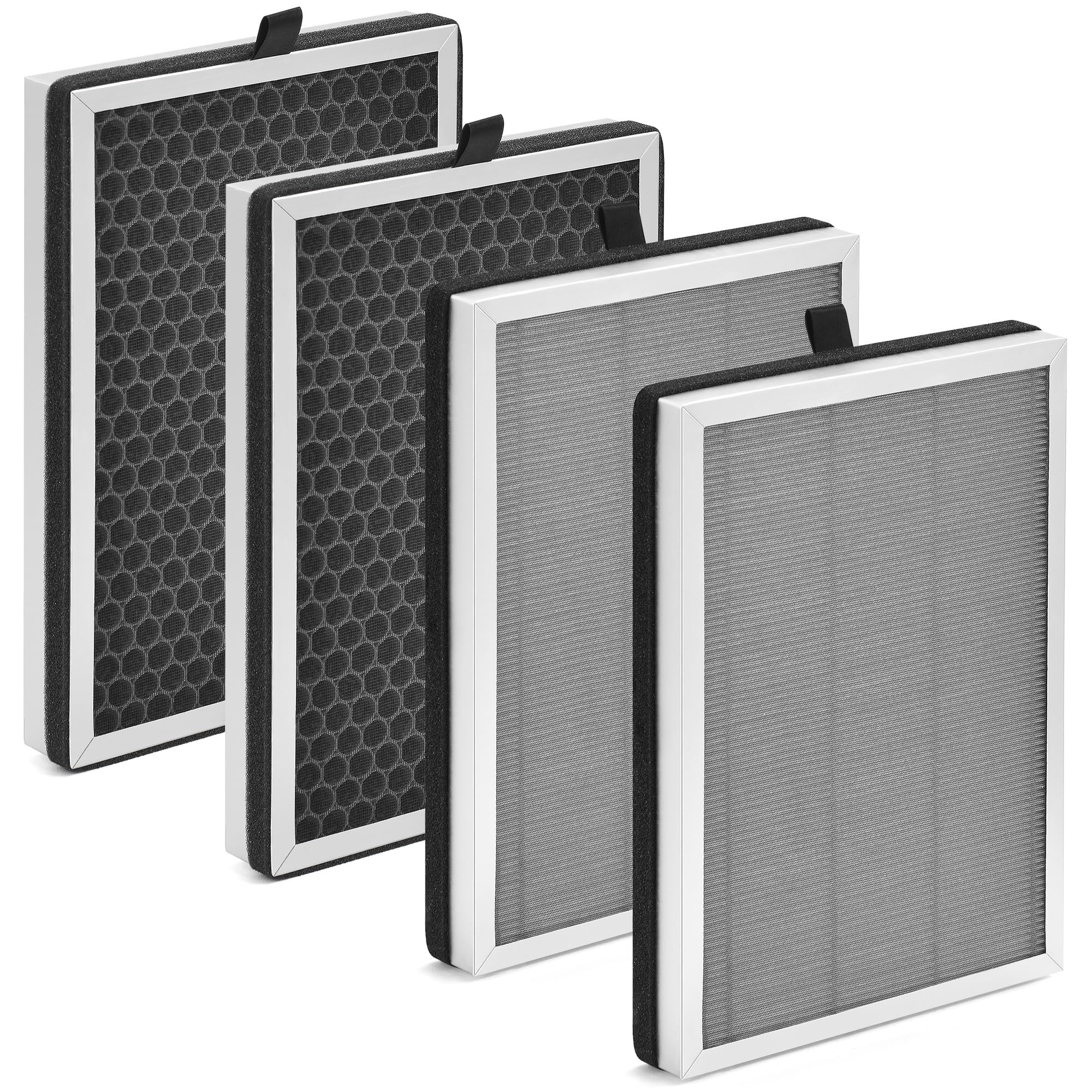 Nisreen JF 260 Replacement Filter Compatible with Jafanda Air Purifier Filter JF260, 3-in-1 True HEPA Filter for JF260 Air Puri-fier, Part# JF260-RF, 4-Pack