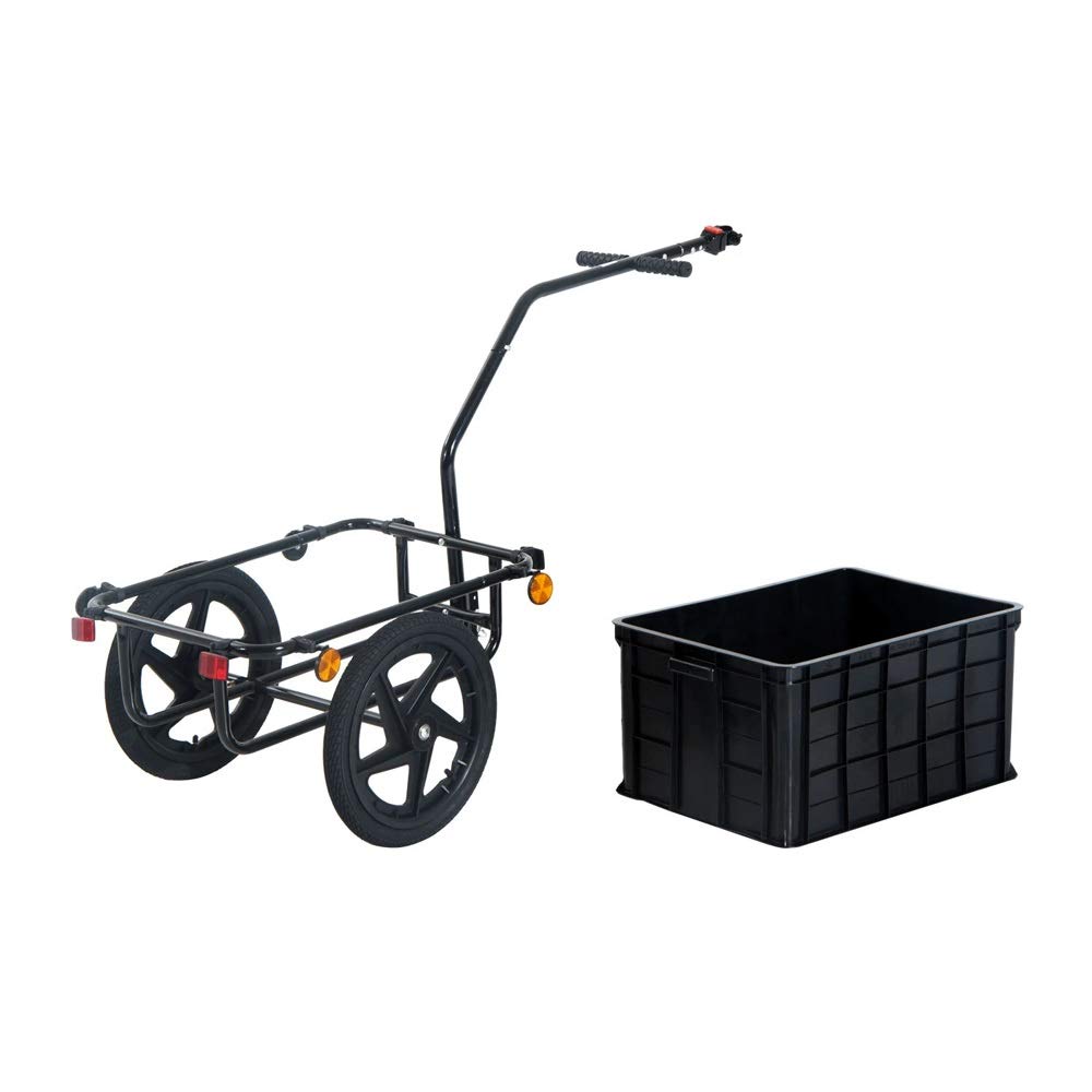 Hype Enclosed Bicycle Cargo Trailer, Black