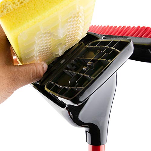 Libman Commercial 3959 Big Gator Mop with Brush Refill, Synthetic and Cellulose, 11" Wide Sponge, Yellow (Pack of 6)