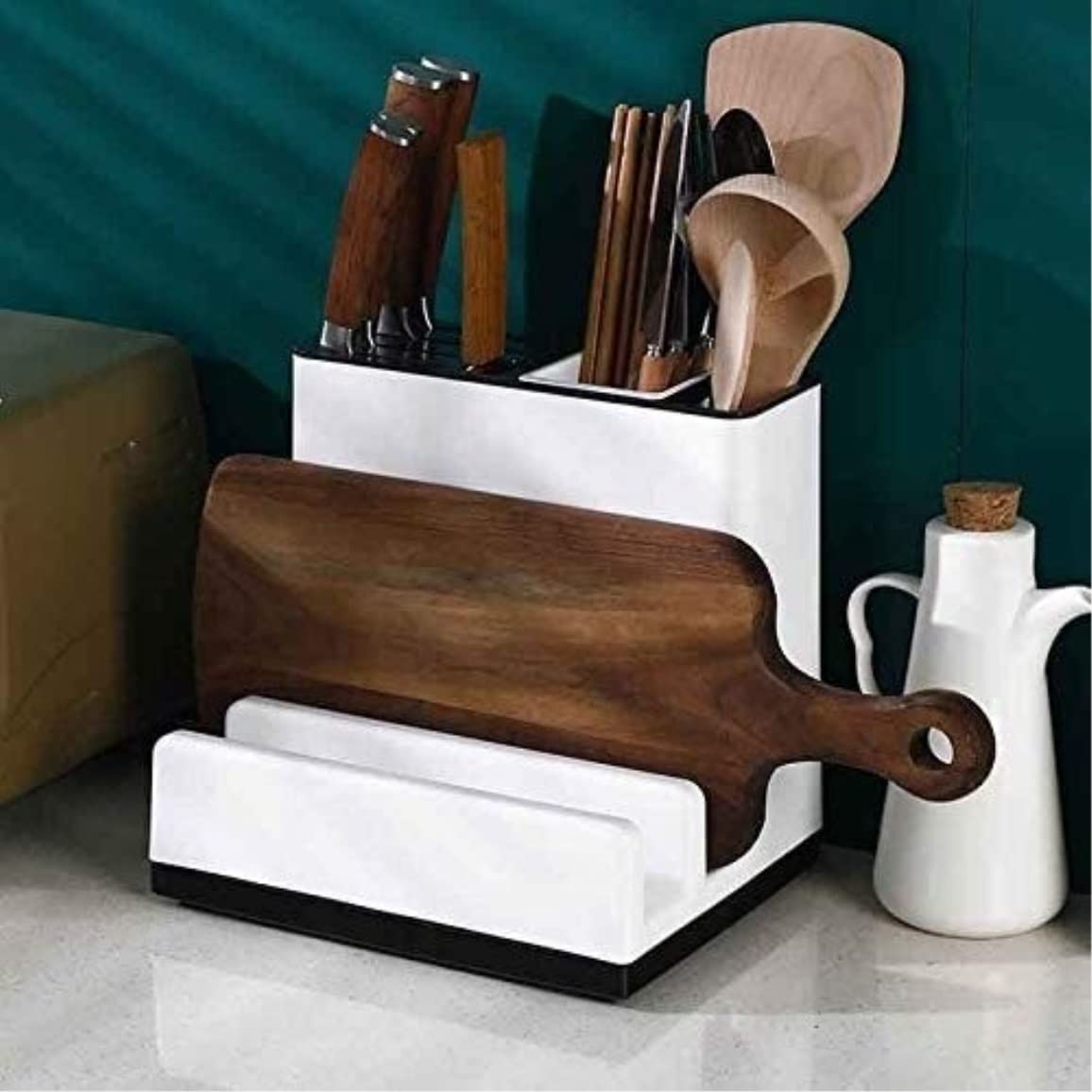 JGATW Knife Block Creative Knife Rack Supplies Kitchen Tool Storage Rack Knife Holder Multifunction Draining Tableware Knife Holder Knife Storage