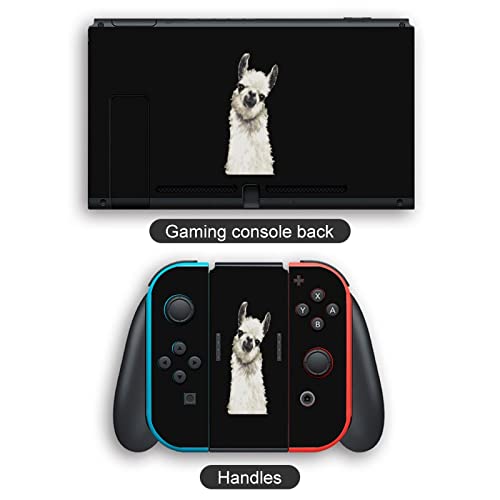 Llama Sticker Decal Stickers Cover Set Full Wrap Skin for Switch Protection Faceplate Sticker for Switch