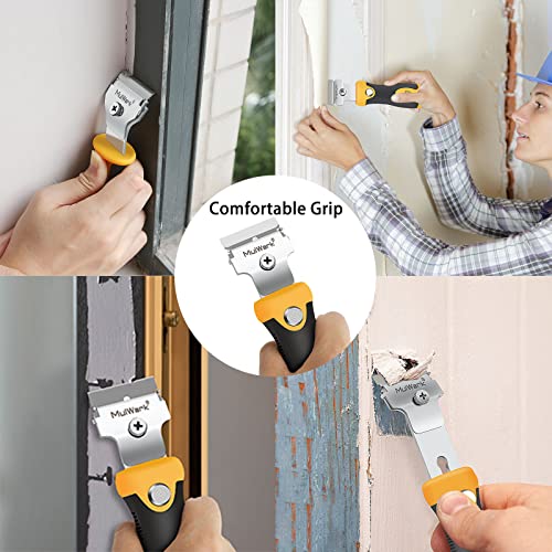 Multi-Purpose Razor Blade Scraper | Razor Scraper Set w/ 10pcs Extra Blades Cleaning Scraper Tool - Window Scraper, Glass Scraper, Blade Scraper, Paint Scraper, Oven Scraper- Extendable-Handle Design