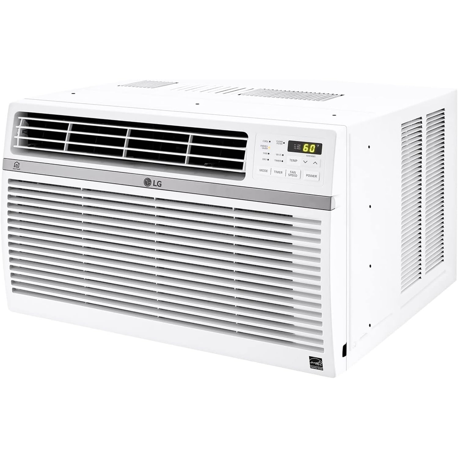 LG 12,000 BTU Smart Window Air Conditioner with Fan, White (Renewed) Bundle with 3 Year Enhanced Protection Pack