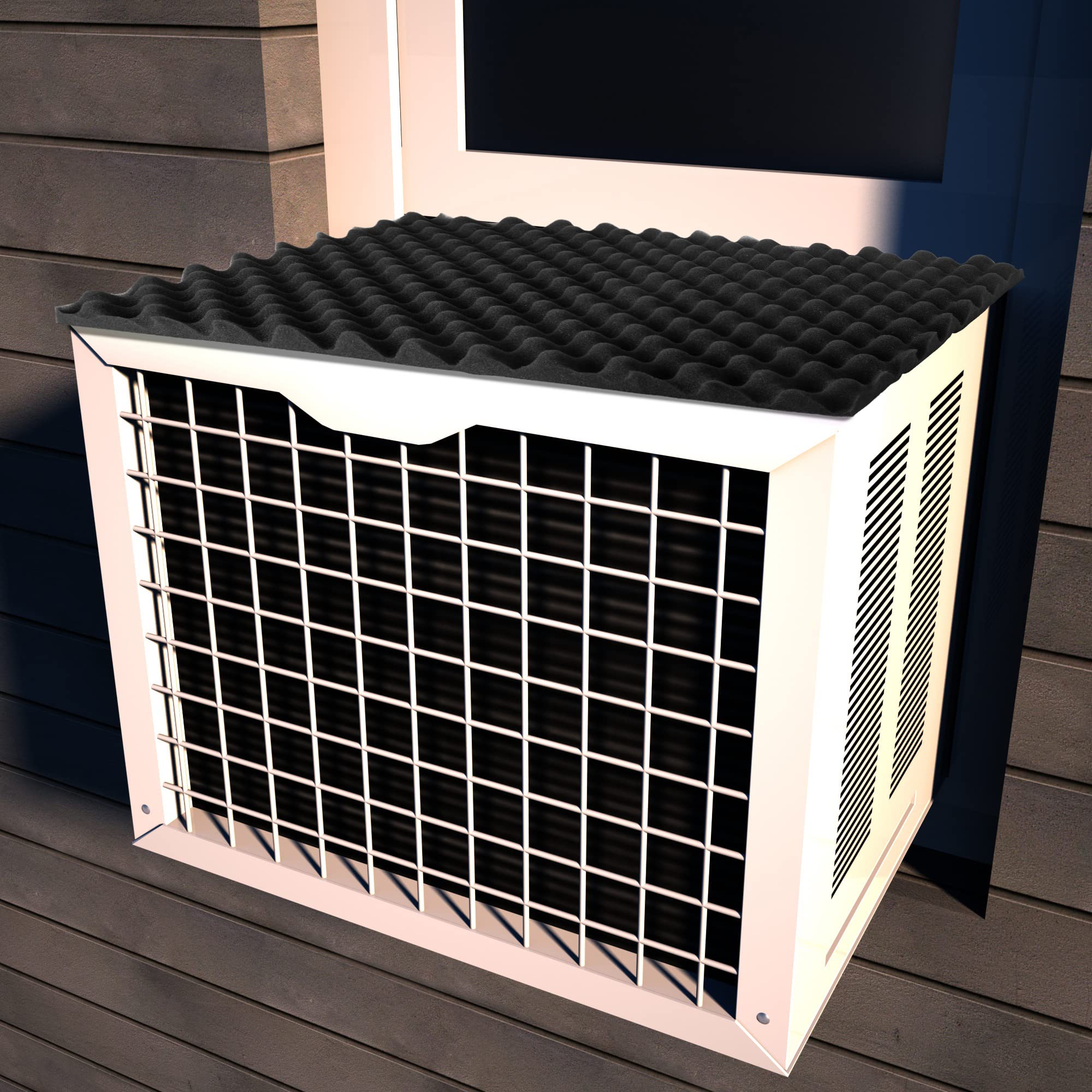 LFUTARI 23.6"x16.9" Air Conditioner Drip Cushion, Window Removable Magnetic Cushion,Air Conditioner Top Pad for Stop Dropping Noise of Water Drpping onto Your AC(Magnetic Suit for Iron Surface)