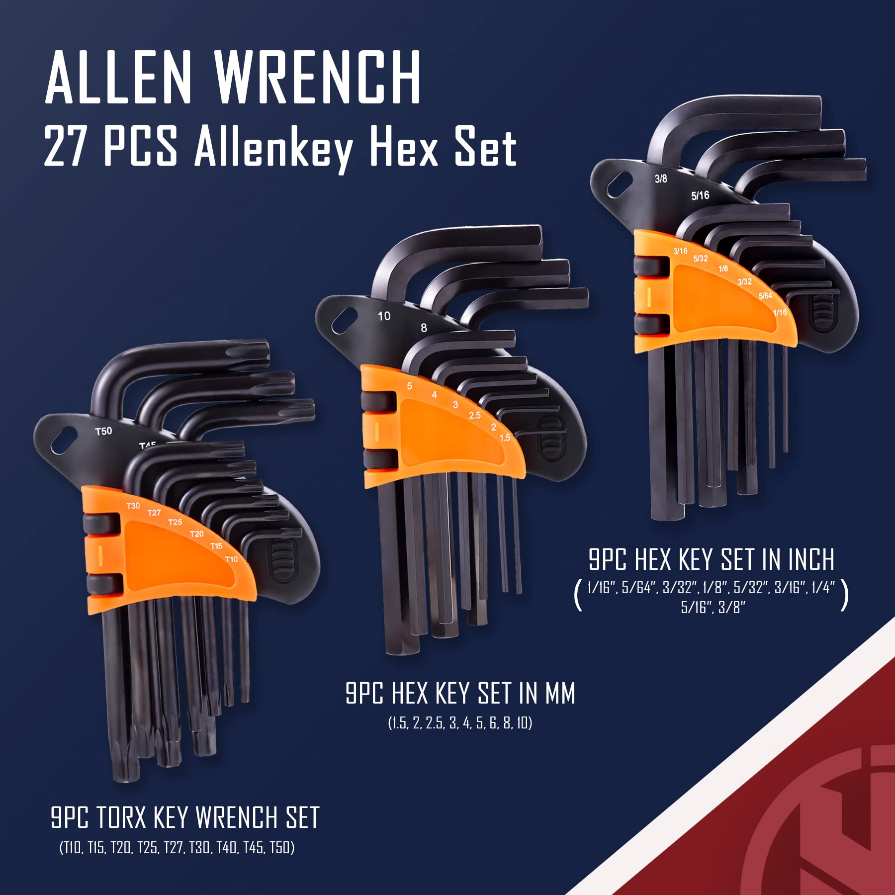 KNINE OUTDOORS Screwdriver Set Repair Kit Maintenance Tools with File Set, Hex Key Set, Ergonomical Designed T-BARÂ Ratcheting Wrench Rubber Mallet Bits Wrenches Adapters Pin Punches, 138 Set