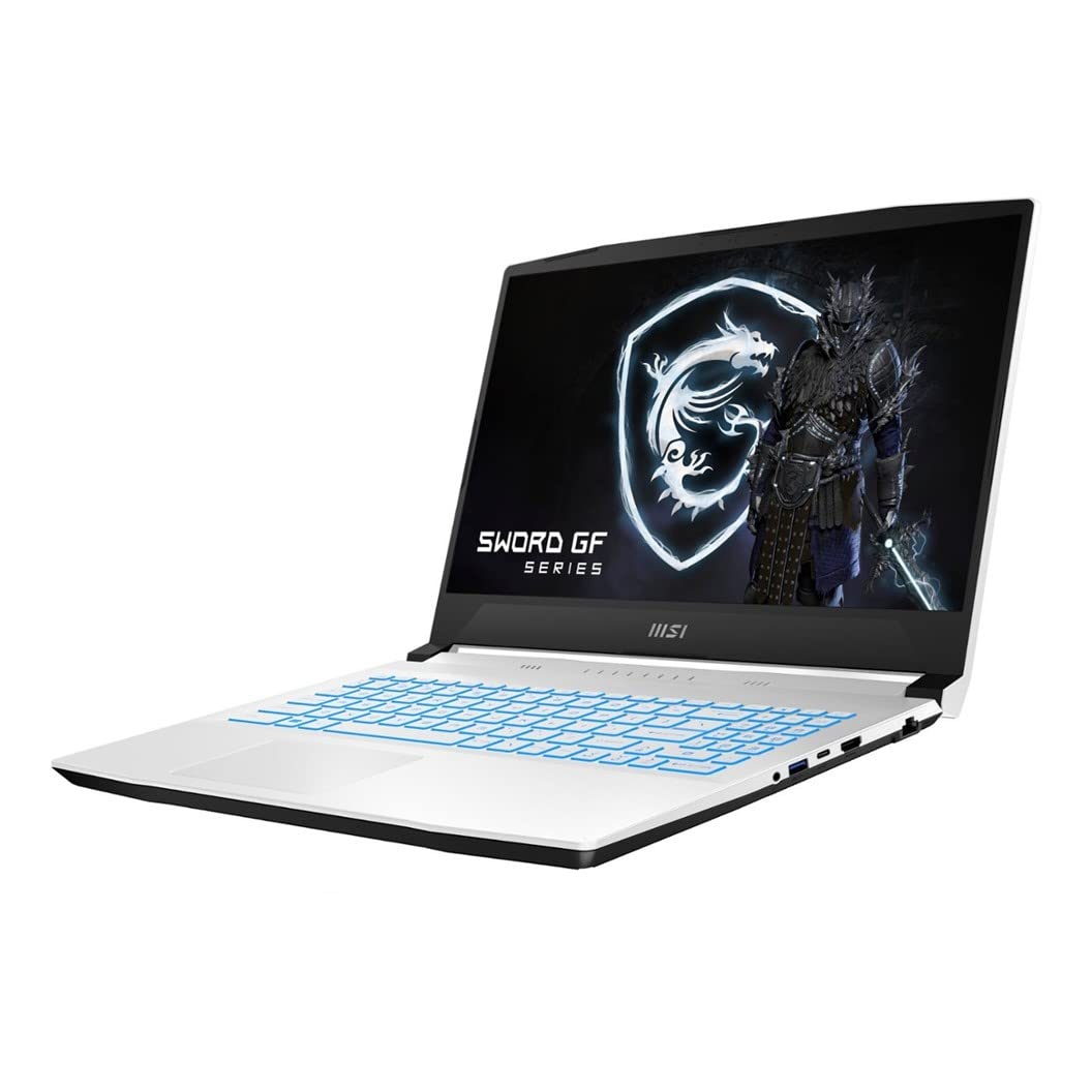 MSI Sword 3070Ti Gaming Laptop, 15.6" FHD IPS 144Hz, 12th Gen Intel 10-Core i7-12650H, GeForce RTX 3070 Ti, 64GB RAM, 2TB PCIe SSD, VR Ready, USB-C, RJ45, Backlit, White, SPS HDMI 2.1 Cable, Win 11