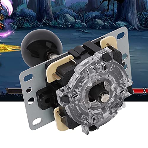 KOSDFOGE CY-822A DIY Arcade Game Button and Joystick Single Rocker Set for Raspberry Pi PC Game Machine, for Arcade Game, Fighting Game, etc.(Black)