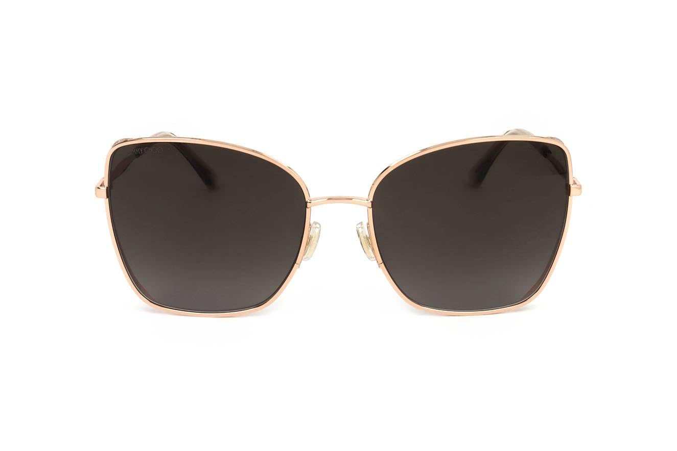 Jimmy Choo ALEXIS/S Rose Gold/Brown Shaded 59/18/145 women Sunglasses