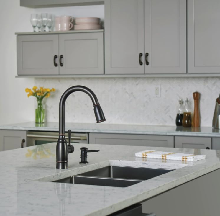 Moen 87791BRB Noell Pulldown Kitchen Faucet Mediterranean Bronze Finish