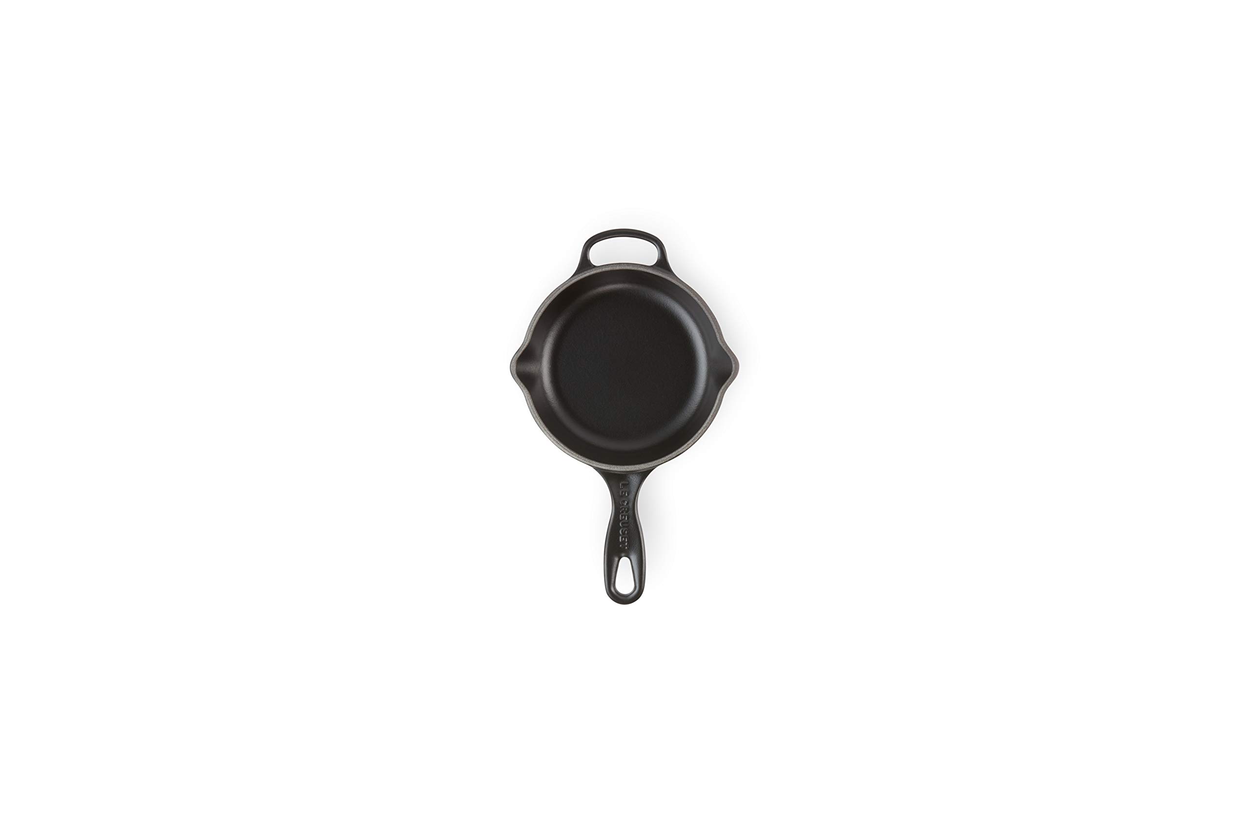 Le Creuset Enameled Cast Iron Signature Iron Handle Skillet, 6.33" (1/2 qt.), Licorice