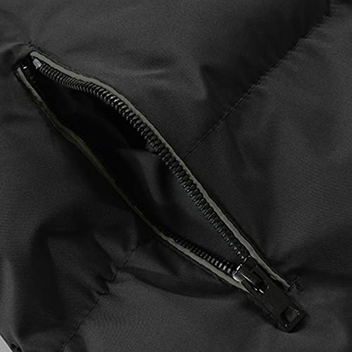 JINLILE Men's Turtle Neck Soft Comfy Tank Tops Basic Pleated Top Ribbed Cuffs Round Neck Warm Hoodie Sweatshirt Black