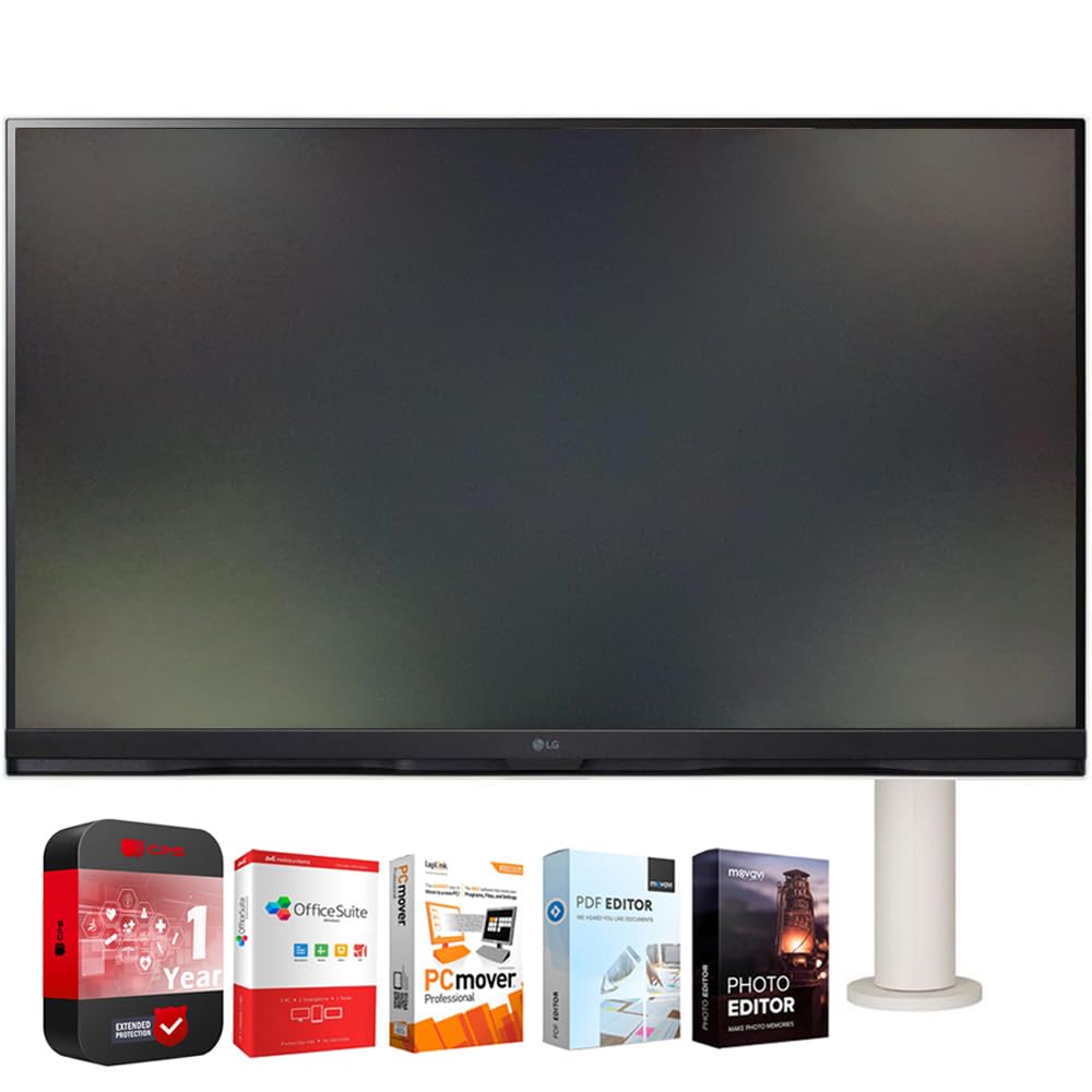 LG 32SQ780S-W 32" 4K UHD Smart Monitor with webOS and Ergo Stand Bundle with Elite Suite 18 Software + 1 Year Protection Warranty