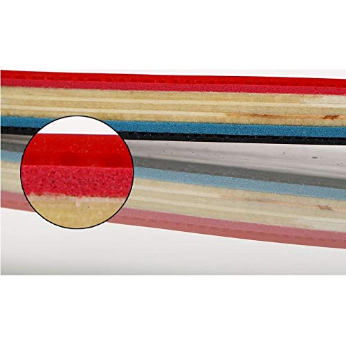 Hewen-Ping Pong Set 3-Star Durable Table Tennis Bat Ping-Pong Paddle Tennis Training Set with 2 Rackets, 6 Balls Table Tennis Bat (Size : Long)