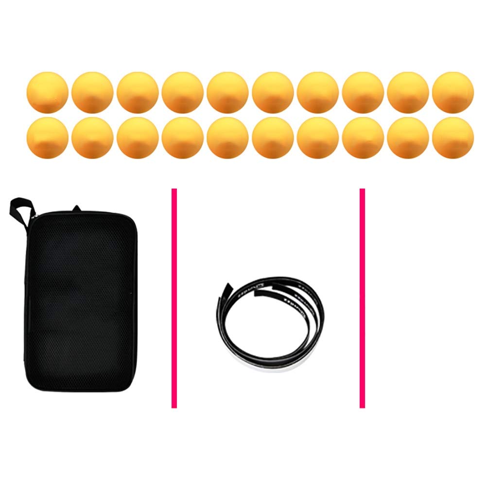 Hewen-Ping Pong Set Professional Pingpong Paddle Table Tennis Racket Ping Pong Bat Set with 2 Rackets, 20 Balls and 1 Racket Case Table Tennis Bat (Size : Short)