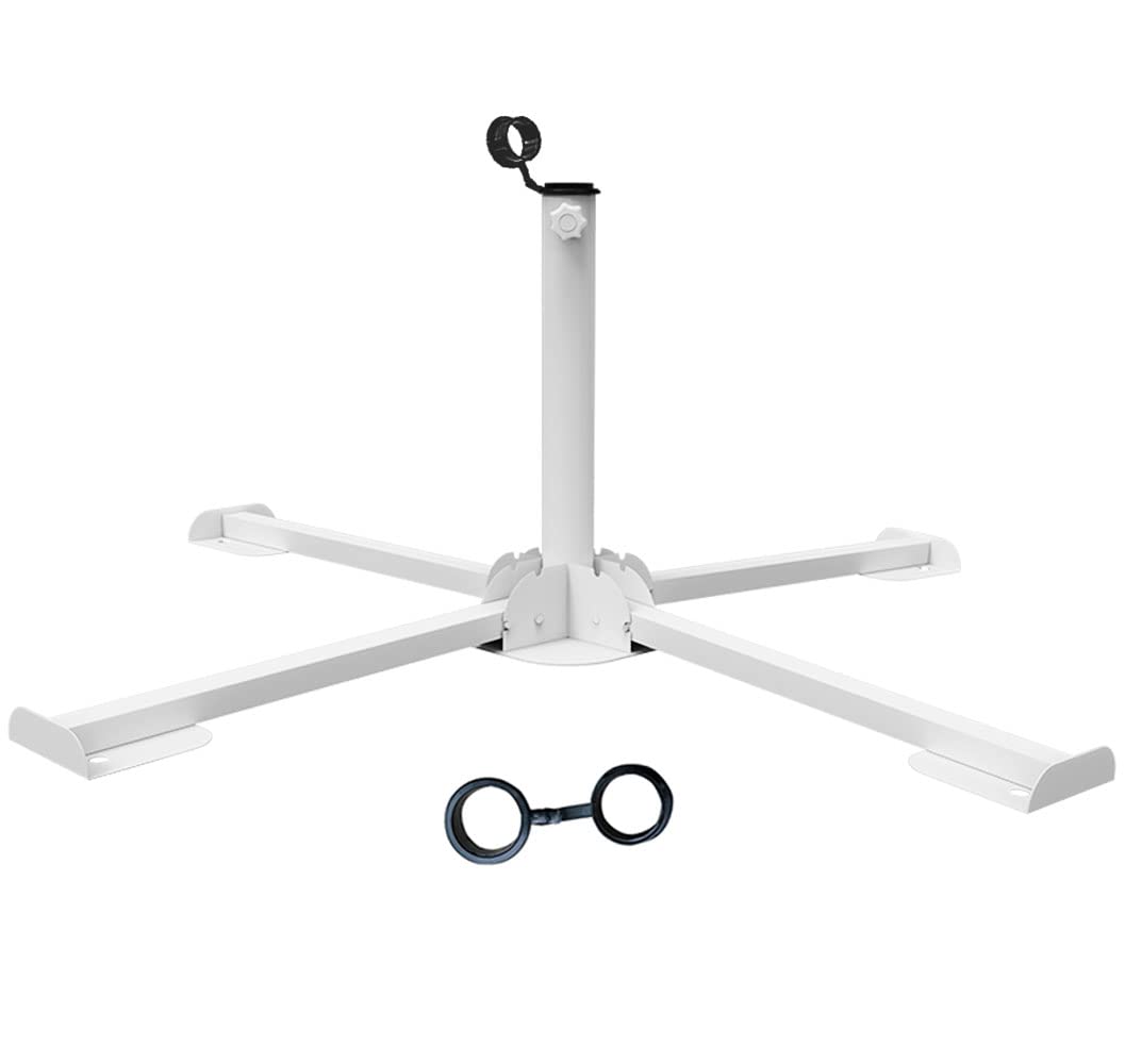 MILIMOLI Portable Foldable Beach Umbrella Stand - Outdoor Sunshade Anchor - Adjustable Patio Umbrella Base Holder - Rust Free Umbrella Base - Tempered Iron Patio Umbrella Stand