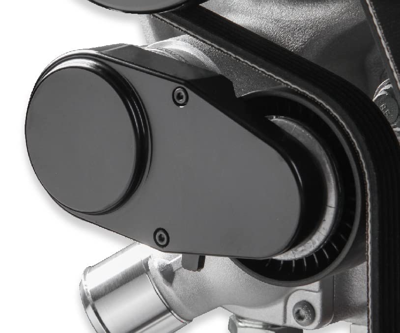 NEW НOLLEY TENSIONER COVER,BLACK FINISH,COMPATIBLE WITH MID-MOUNT ACCESSORY DRIVES