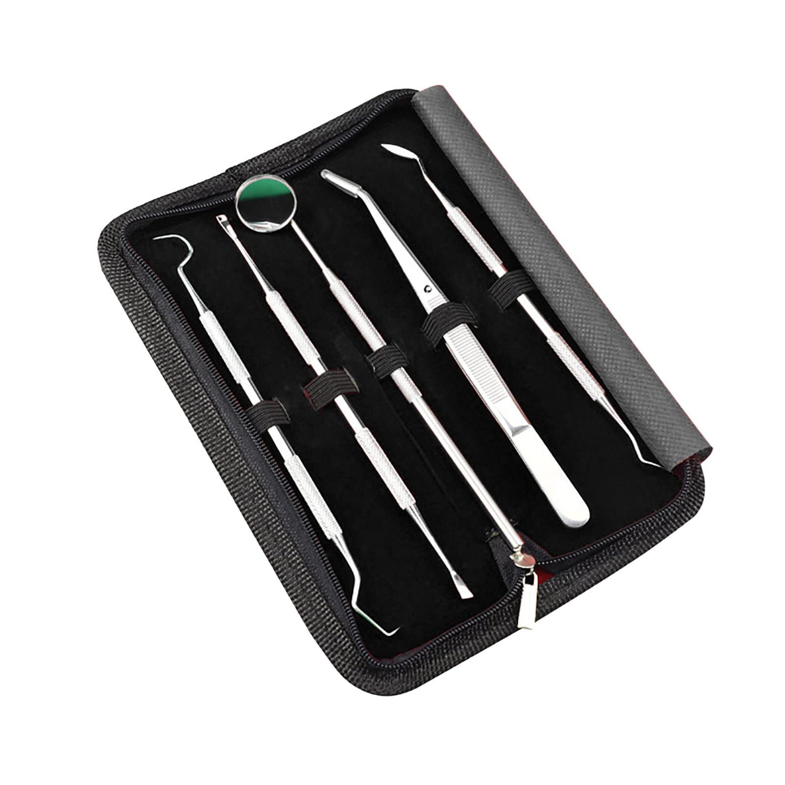 Oral Clean Tooth Tools Dentist Teeth Kit Hygiene Steel 5pcs Stainless Set Tooth Care KKd173