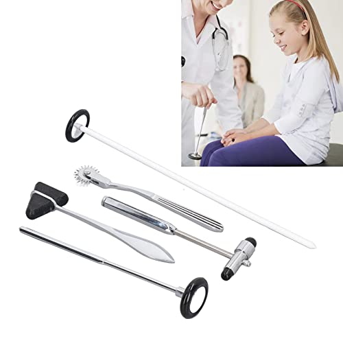 Neurological Hammer, Easy to Use Ergonomic Handle Silver Hammer Set for Nervous System Exam for Doctor