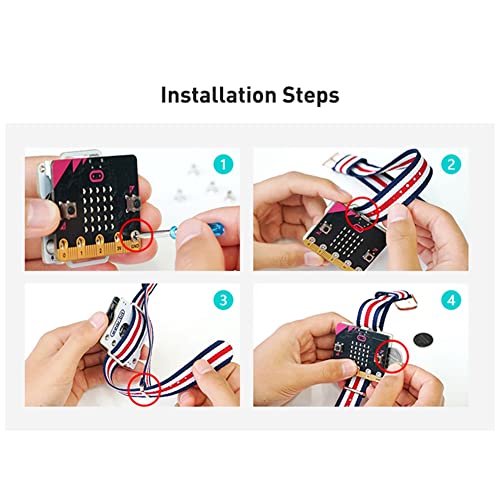 QONIA :Bit Smart Coding Kit Educational DIY Programming Watch Wearable Device Without Microbit Baord Fit