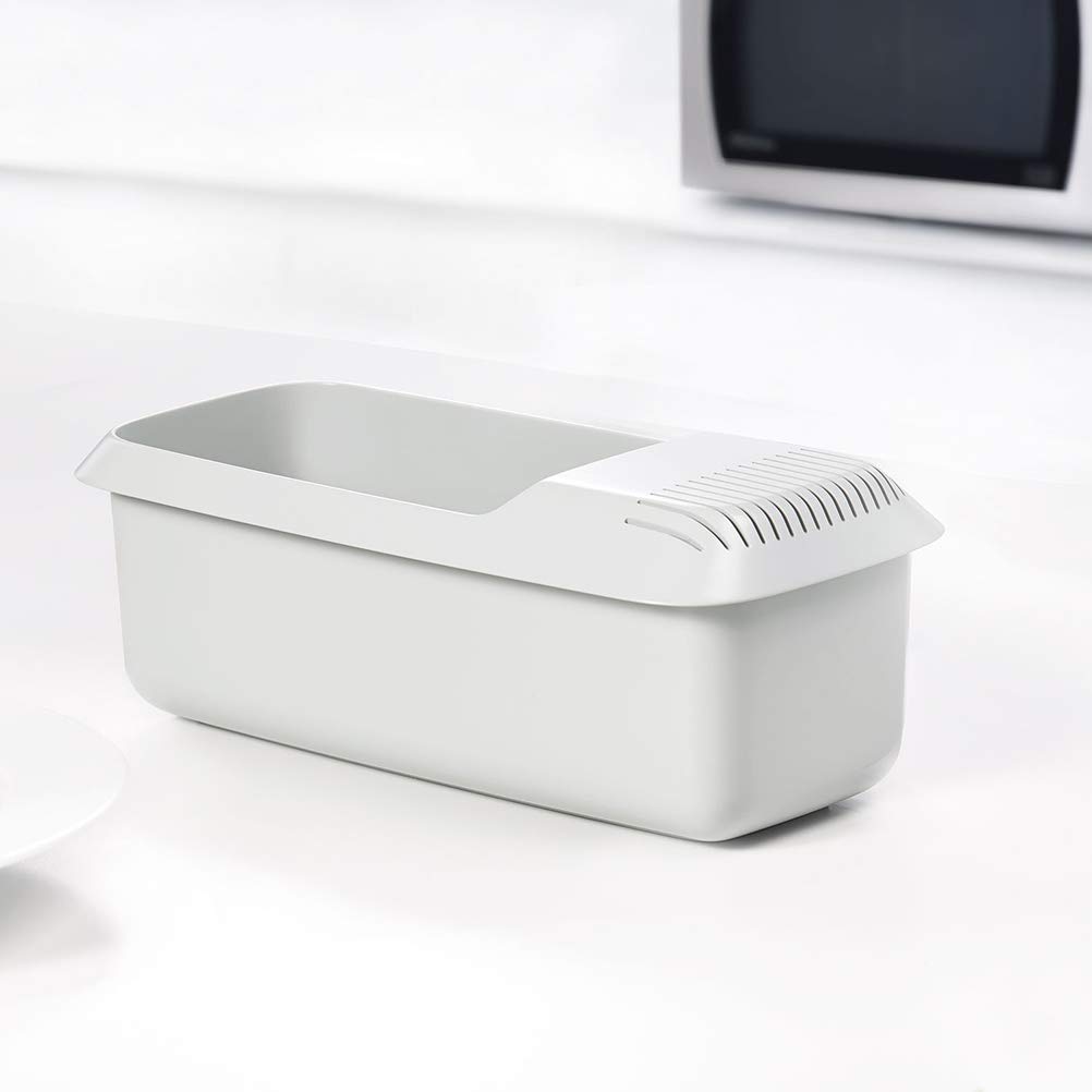Microwave Pasta Cooker Microwave Pasta Container Cooker No Boil, No Mess, Easy Cleanup] (White)