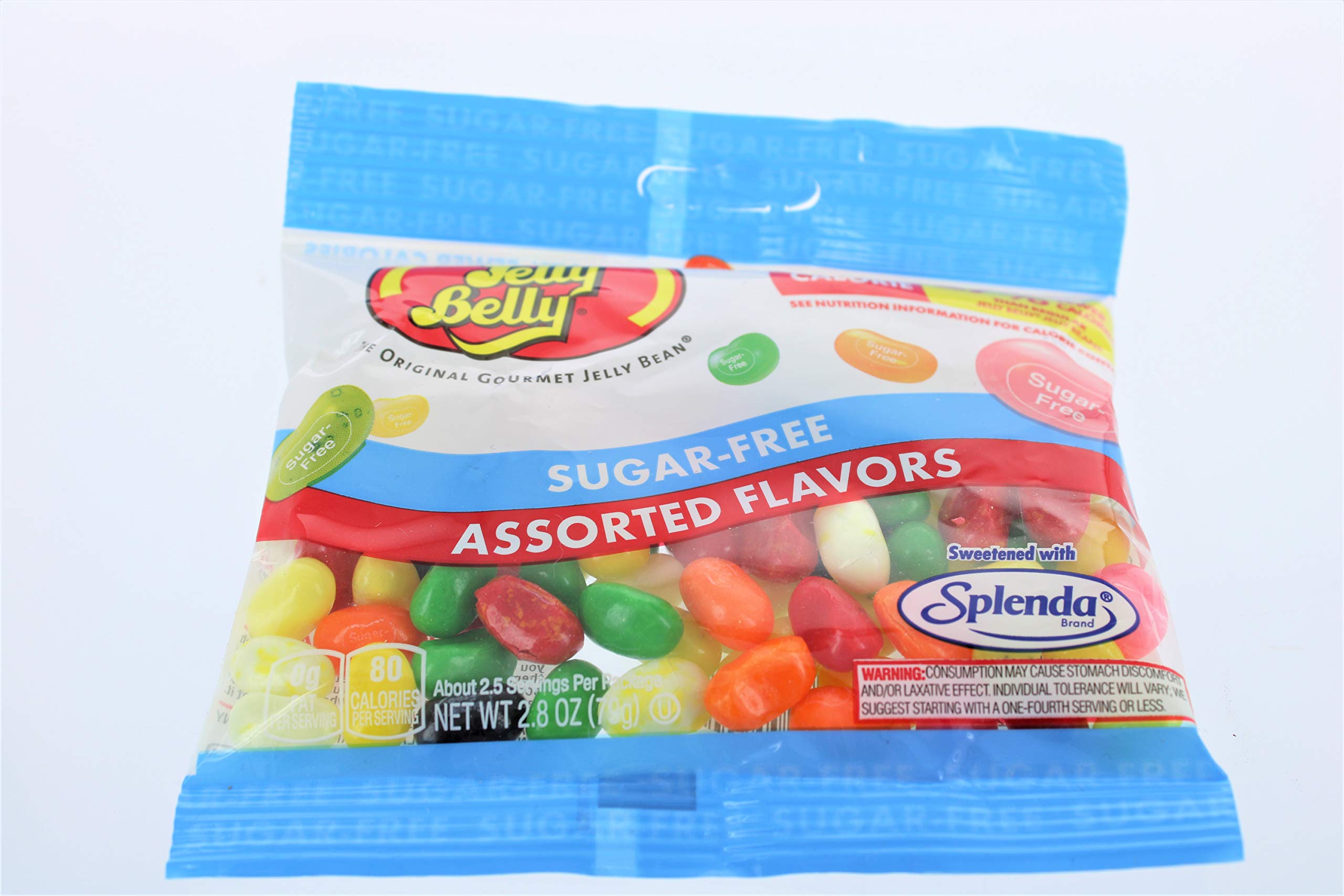 Jelly Belly Sugar Free Assorted Flavor Jelly Beans 2.8 oz Bag (3 Pack)