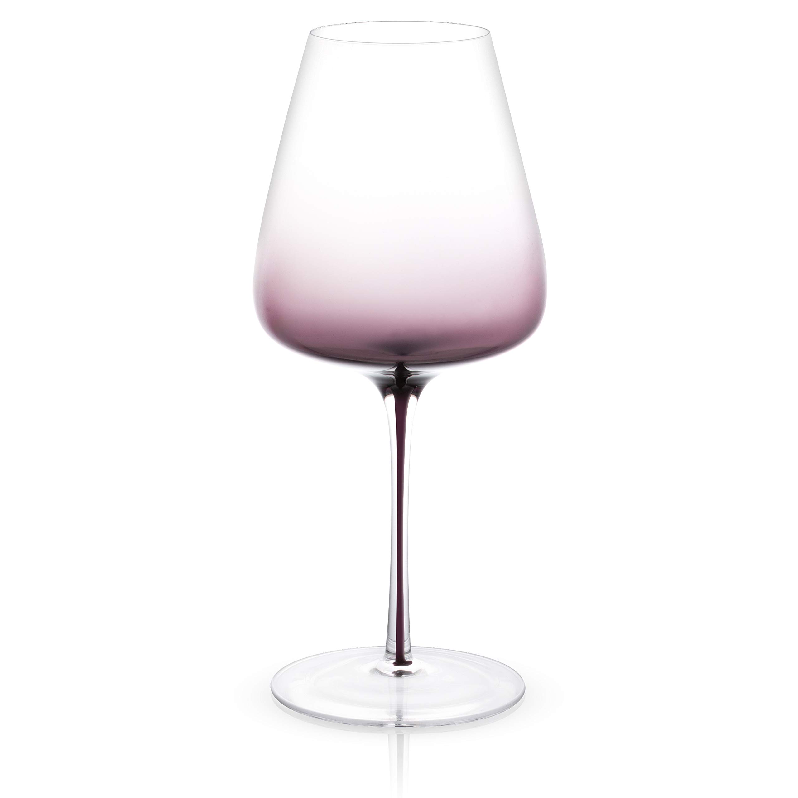 JoyJolt Black Swan Red Wine Glasses, Premium Crystal Glassware,26.8 Oz Capacity, Set Of 2.