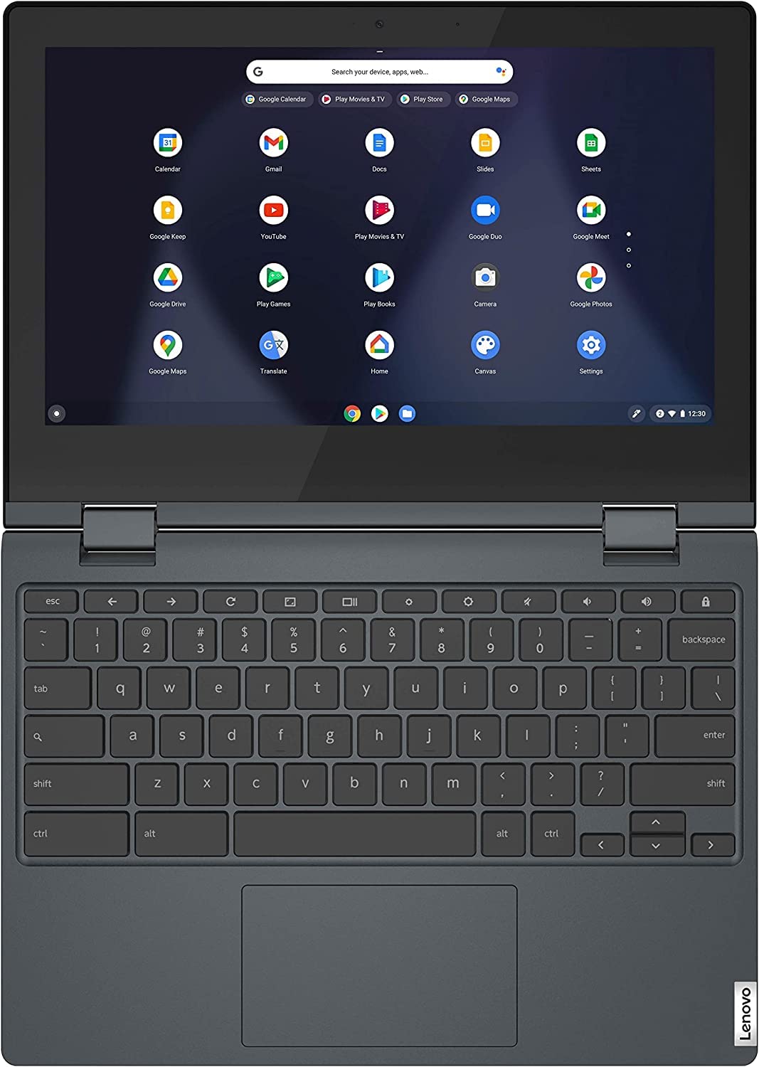 Lenovo 2022 Flex 3 Chromebook 2-in-1 Laptop, 11.6" Touchscreen, Octa-Core MediaTek MT8183 Processor, 4GB DDR4 RAM, 64GB eMMC, WiFi, BT, Abyss Blue, Chrome OS, BROAG 5Feet USB Extension Cable