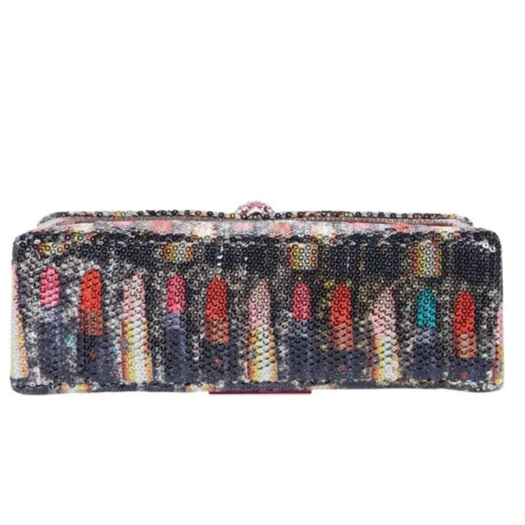 Kurt Geiger Crossbody Womens Kensington Medium Sequin Lipstick Quilted Bag