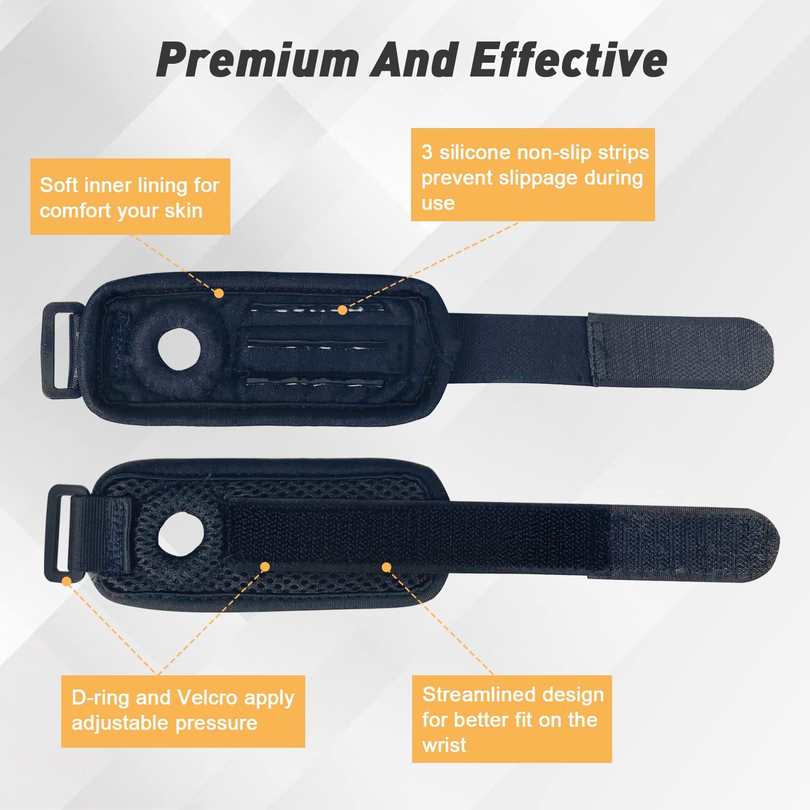 JISHAHS Wrist Brace for TFCC Tear, TFCC Wrist Band for Pain Relief - Triangular Fibrocartilage Complex Injury, Pinky Side Wrist Pain, DRUJ Instability, Universal for Left and Right Hand (S/M)