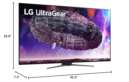 LG 48GQ900-B 48" Ultragear UHD OLED Gaming Monitor, 120 Hz, G-SYNC Compatible Bundle with Elite Suite 18 Software + 1 Year Protection Warranty