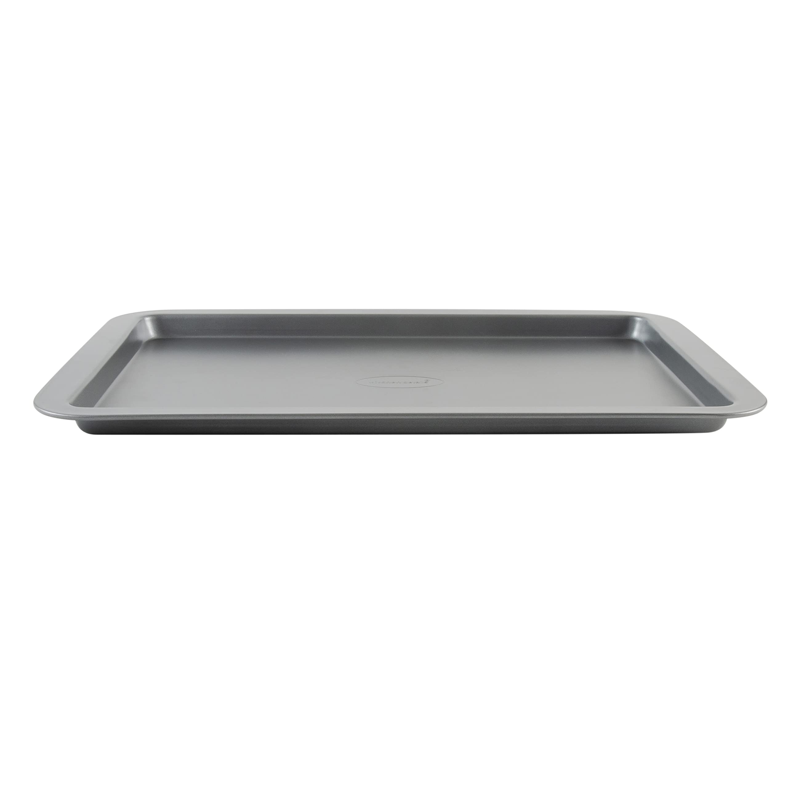 Kitchen Details Medium Nonstick Baking Sheet | Creates Even Heating and Browning | Durable | Easy to Clean | Oven Safe up to 500 Degrees | Bakeware | Grey