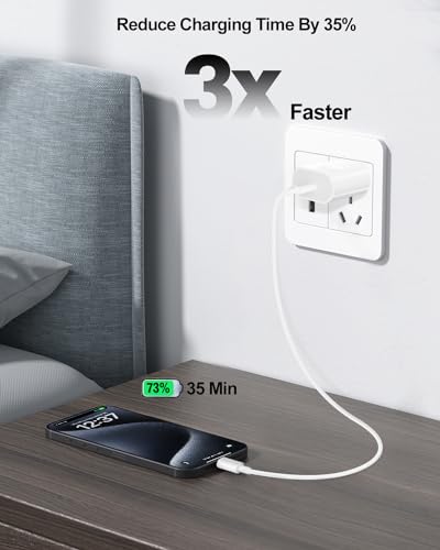 iPhone 15 Pro/15 Pro Max Charger, 35W USB C Charger Block with 10ft USB-C to C Fast Charing Cable for iPhone 15/15 Pro/15 Pro Max/15 Plus, iPad Pro 12.9/11, iPad Air 5/4, iPad 10