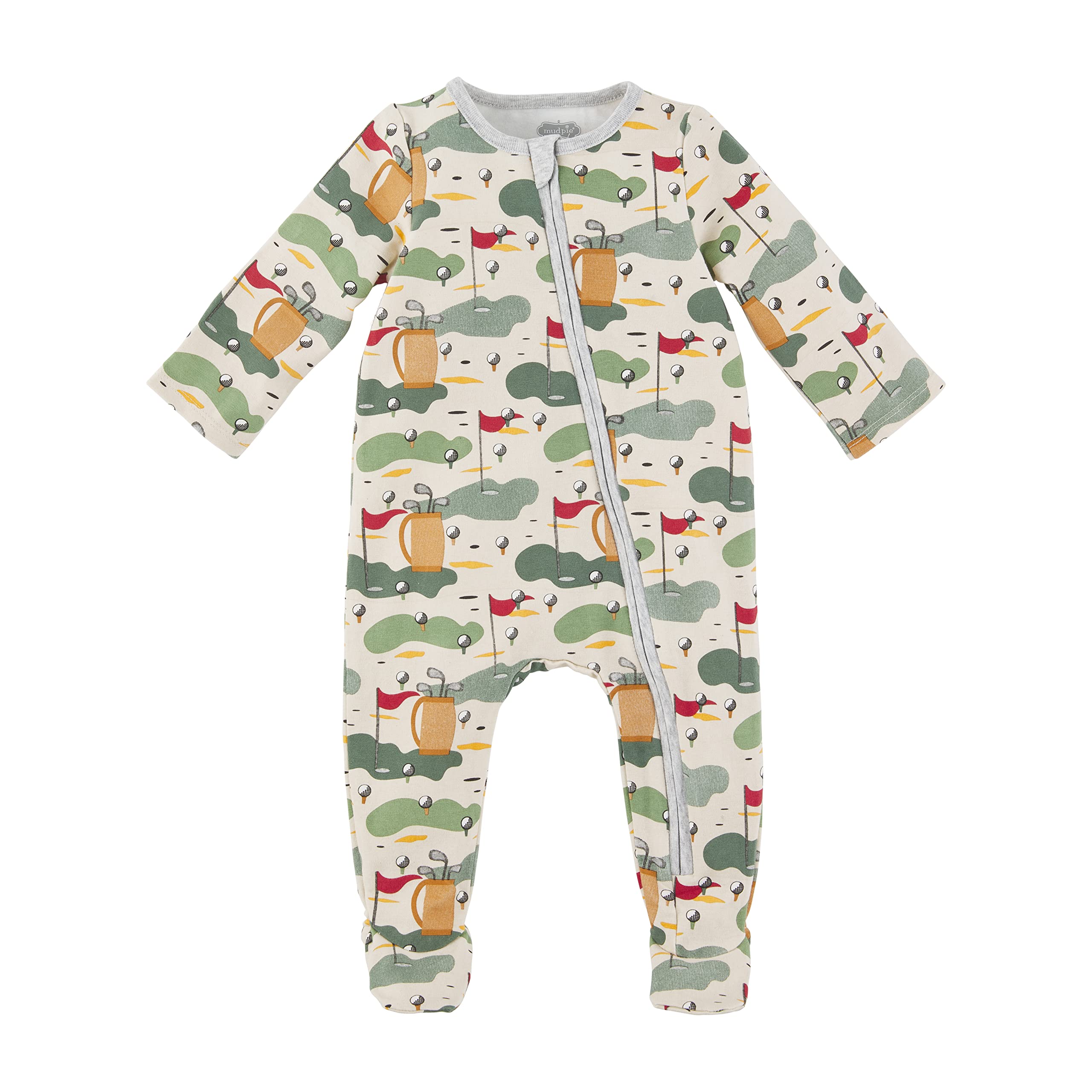 Mud Pie Baby Boy's Golf Sleeper, Green, 0-3 Months