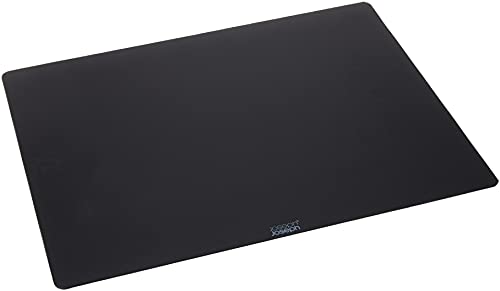 Joseph Joseph Worktop Saver Glass Cutting Board and Serving Board Heat Resistant, 15.8-in x 19.7-in, Black