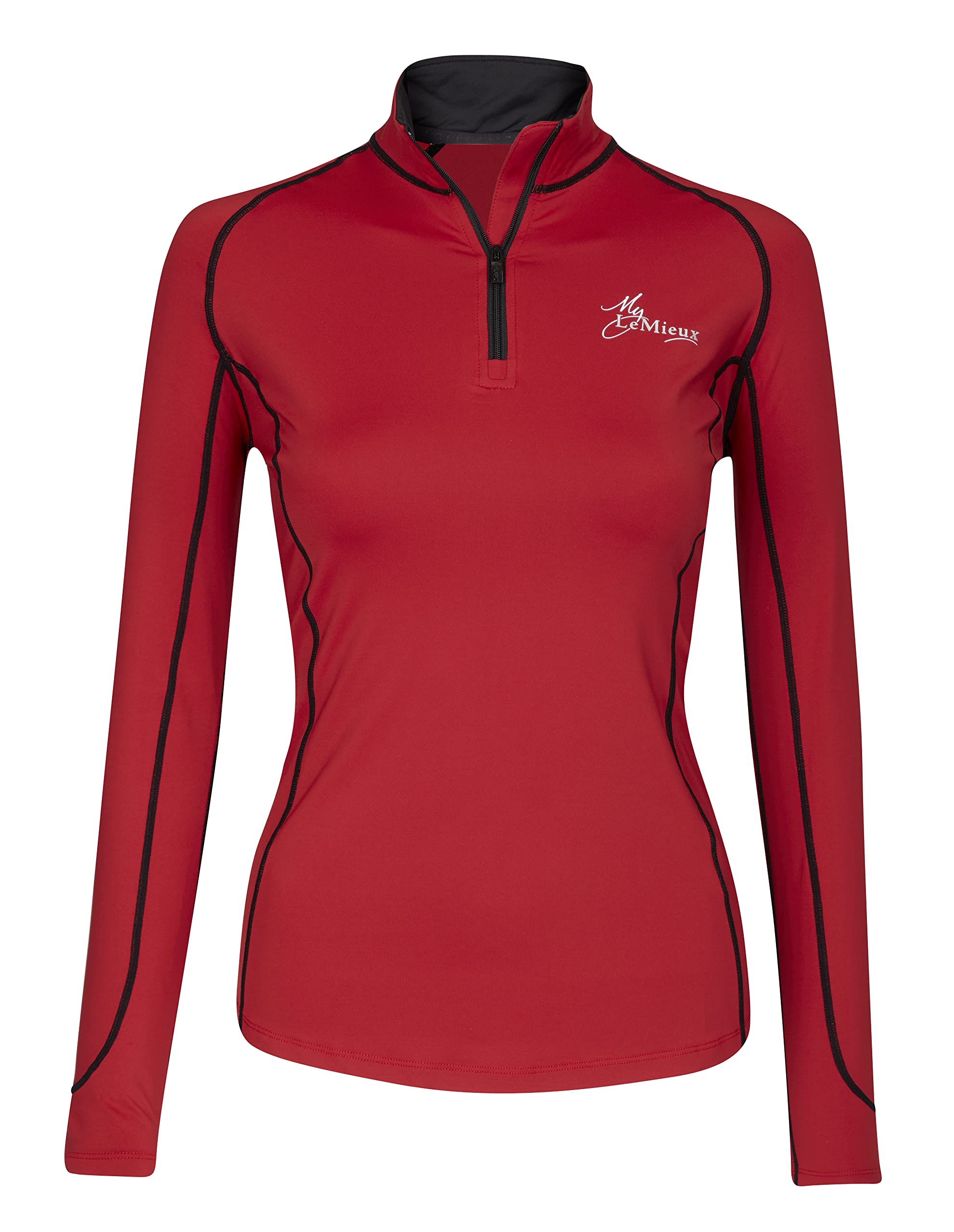 LeMieux Women’s Base Layer Top - Athletic Thermal Shirts - Equestrian Apparel & Gear for Horseback Riding - (Chilli - US10)