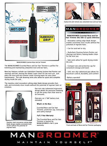 MANGROOMER The Looking Good Bundle Self-Haircut Kit Nose & Ear Hair Trimmer